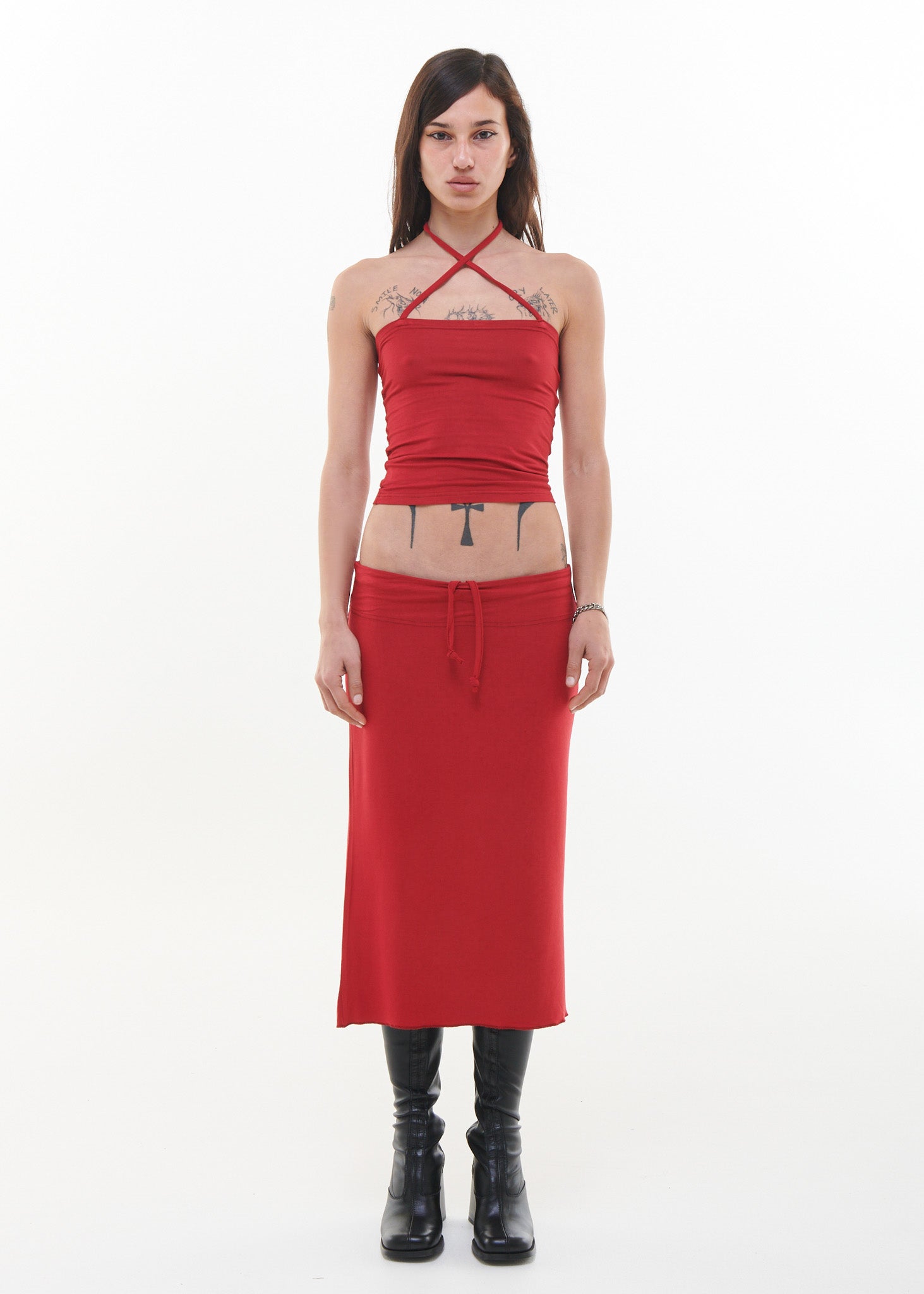 Midi Low waist skirt - SANGRIA – Snakes and Shanti